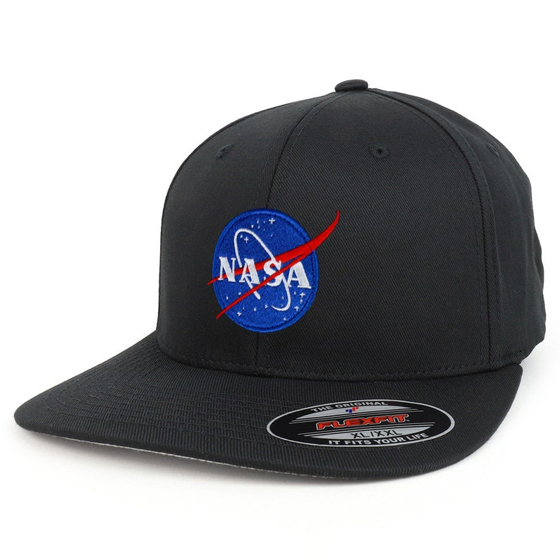XXL Big Size NASA Insignia Small Logo Iron on Patch Flexfit Cap (flex ...