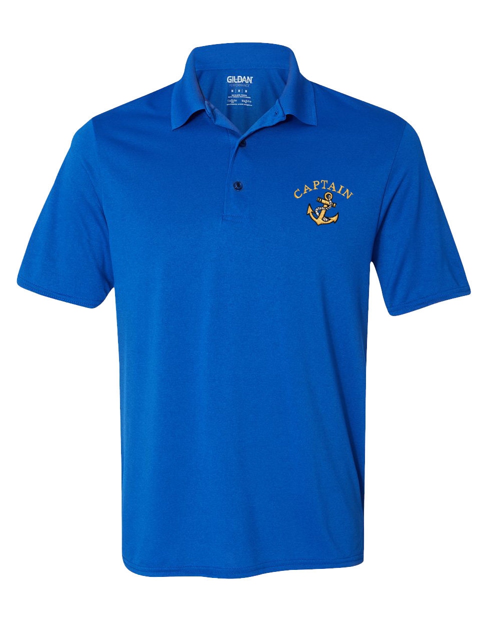 Men's Captain Anchor Ships Embroidered 100% Cotton Shirt - Multi Color ...