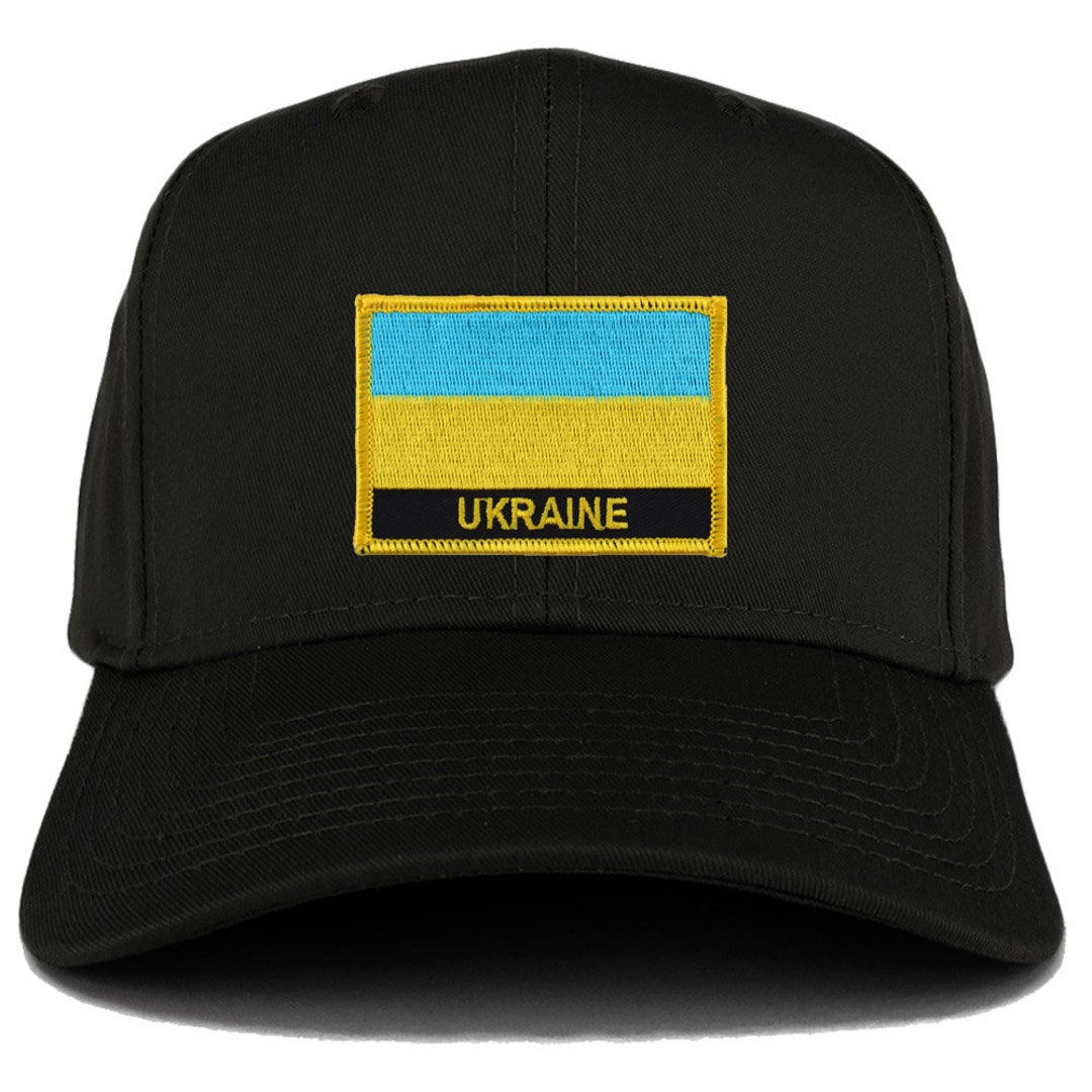 Ukraine Flag Patch Structured Baseball Cap - Etsy