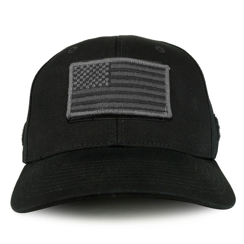 USA Grey Flag Tactical Patch Structured Operator Baseball Cap - Etsy