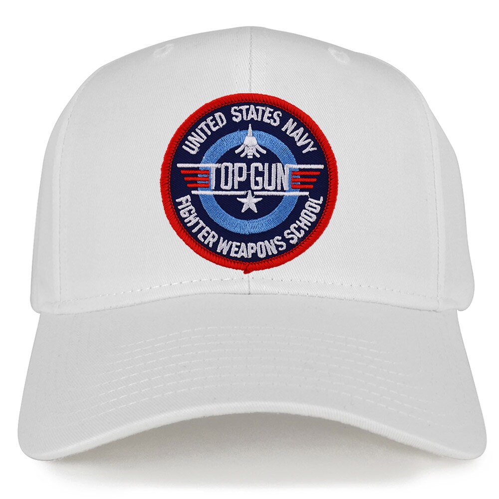 US Navy TOP Gun Patch Structured Baseball Cap | Etsy
