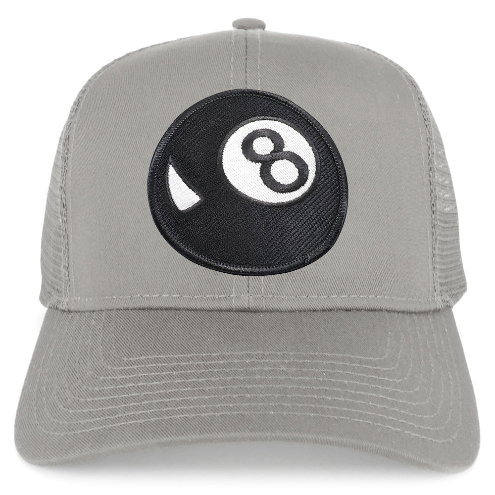 Magic 8 Ball Patch Structured Mesh Trucker Cap 30-287-8BL - Etsy