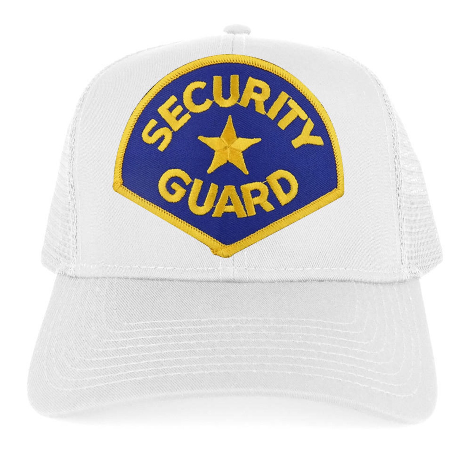 Security Guard Blue Gold Embroidered Iron on Patch Adjustable | Etsy