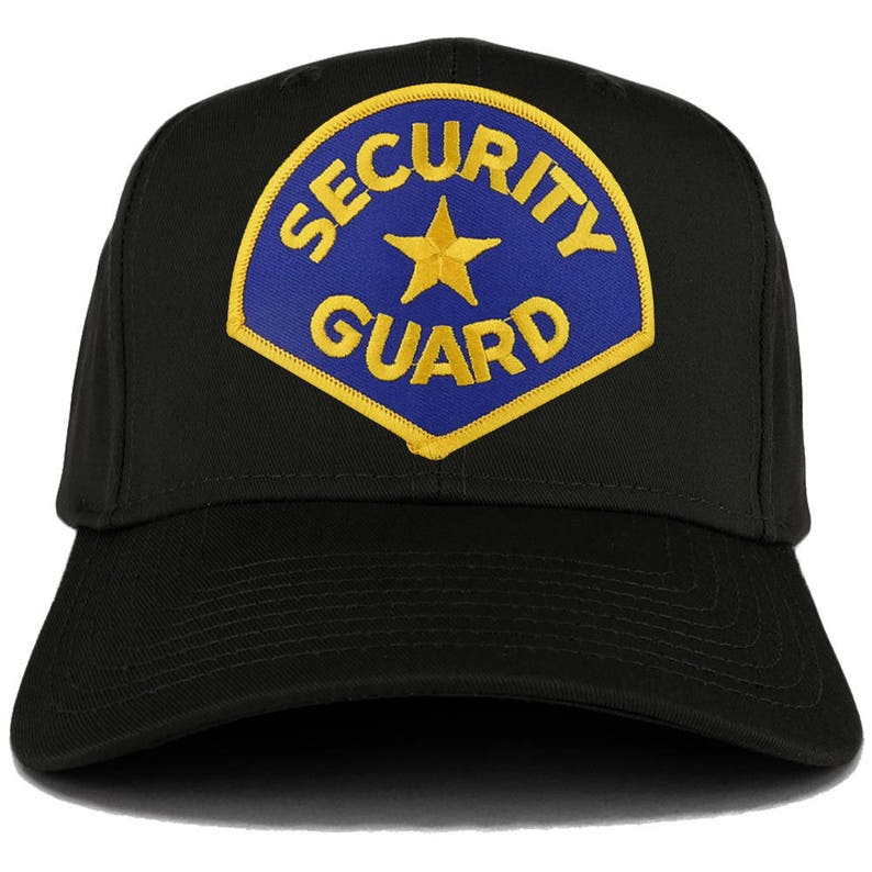 Security Guard Blue Gold Embroidered Iron on Patch Adjustable | Etsy