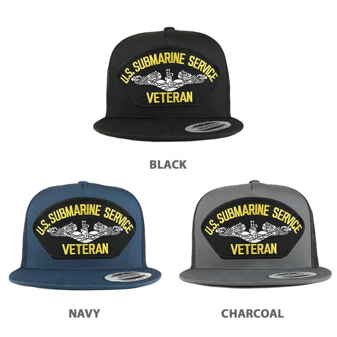 5 Panel US Submarine Service Veteran Patch Flatbill Mesh Snapback (6006 ...