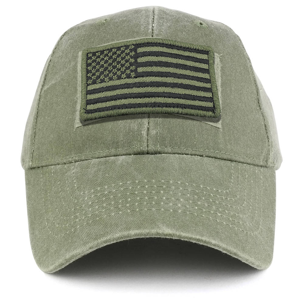 USA Olive Flag Tactical Patch Cotton Adjustable Baseball Cap - Etsy