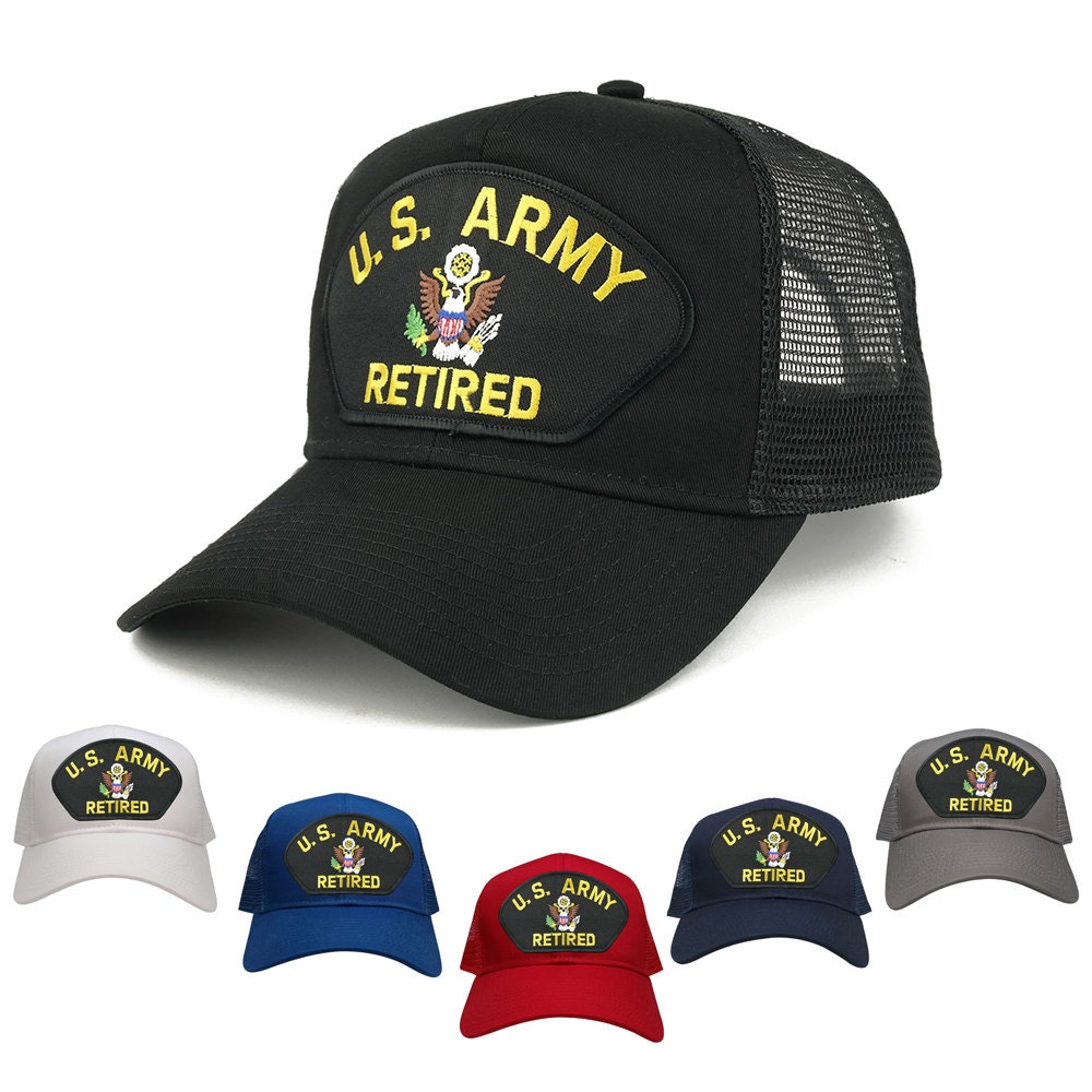 US ARMY Retired Large Embroidered Iron on Patch Adjustable | Etsy