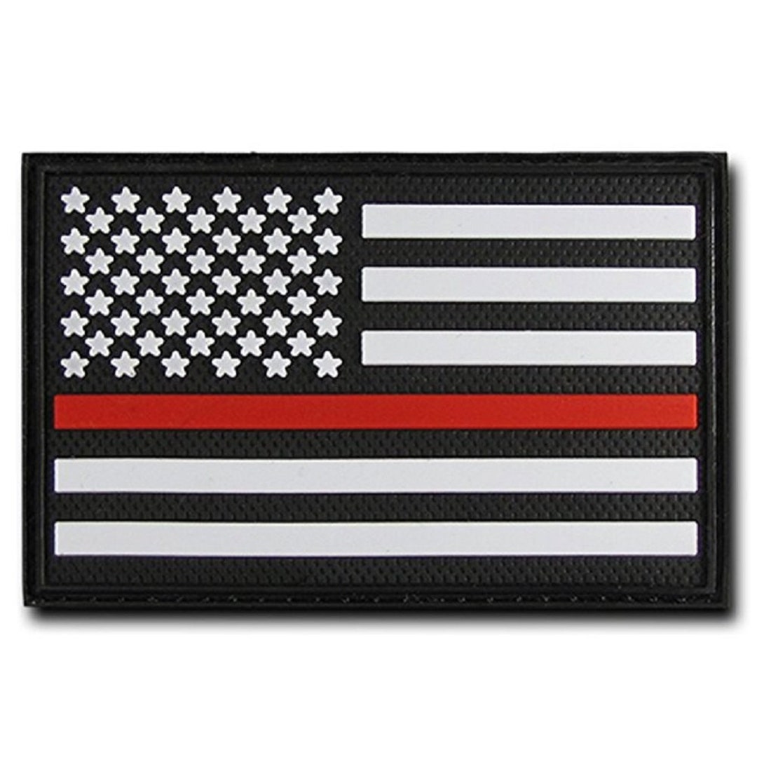 American USA Flag Extremely Durable 3D Rubber Patch With Hook Backing ...