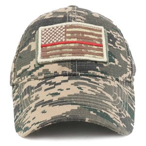 Usa Desert Digital Thin Red Flag Tactical Patch Cotton Adjustable ...