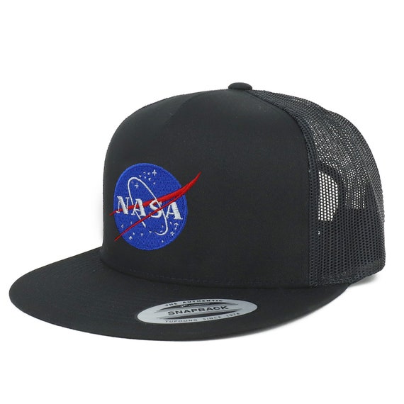 Oversize XXL NASA Insignia Logo Embroidered 5 Panel Flatbill | Etsy