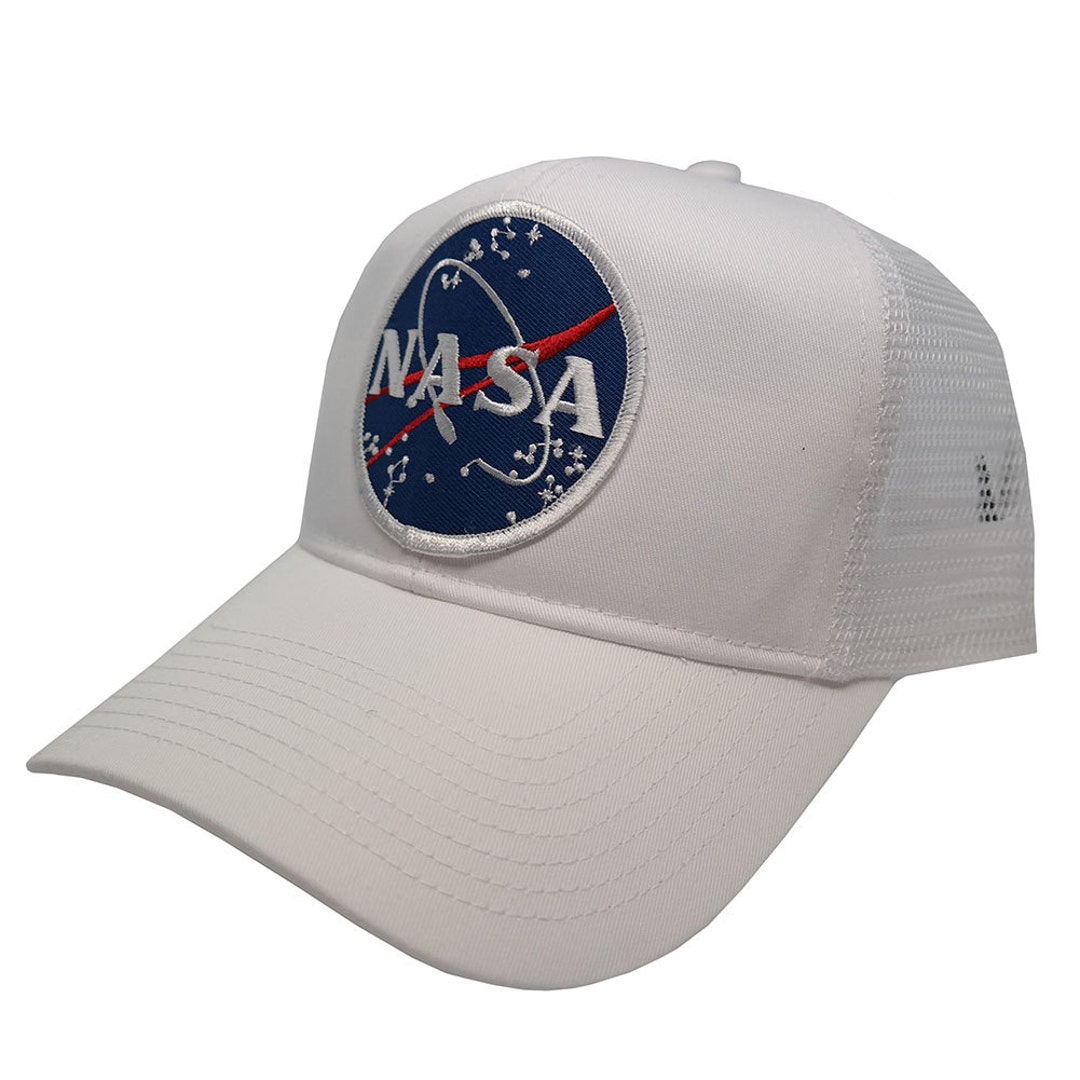 NASA Space Logo Embroidered Iron on Patch Snap Back Cap White - Etsy