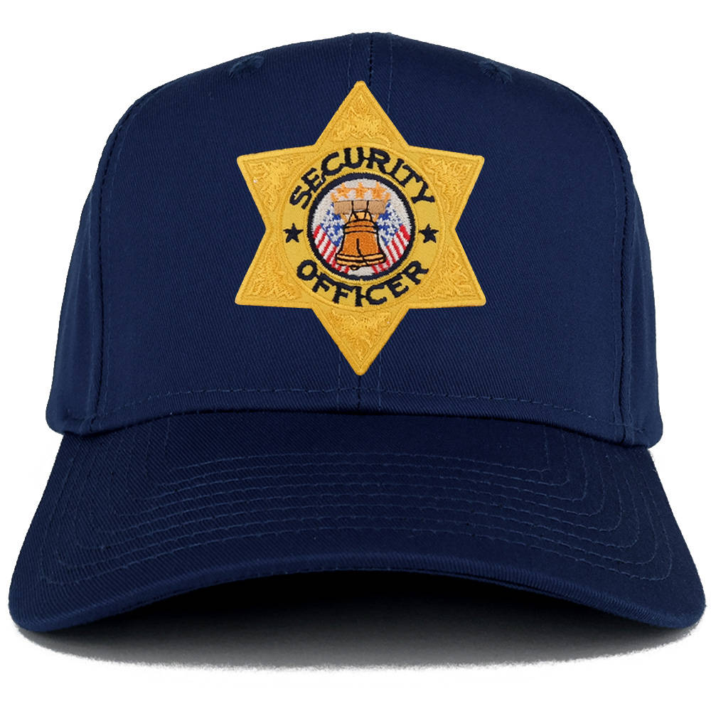 Security Officer Gold Star Badge Embroidered Iron on Patch Adjustable ...