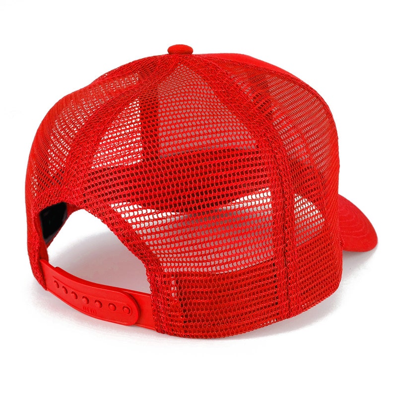 USA American Flag Embroidered Patch Snapback Mesh Trucker Cap - RED (30 ...