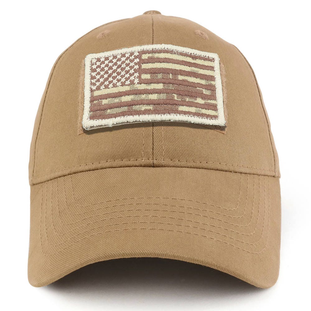 USA Desert Digital Flag Tactical Patch Cotton Adjustable Baseball Cap ...