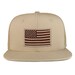 Desert American Flag Iron on Patch Flat Bill Ripstop Trucker Mesh Cap ...