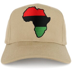Red Black Green Africa Map Embroidered Iron on Patch Adjustable ...