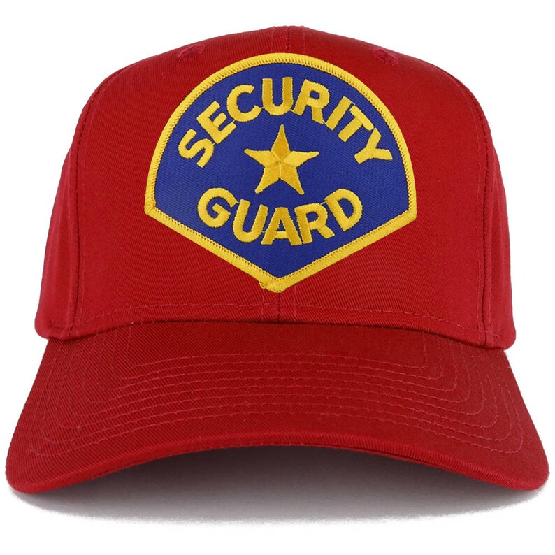 Security Guard Blue Gold Embroidered Iron on Patch Adjustable | Etsy