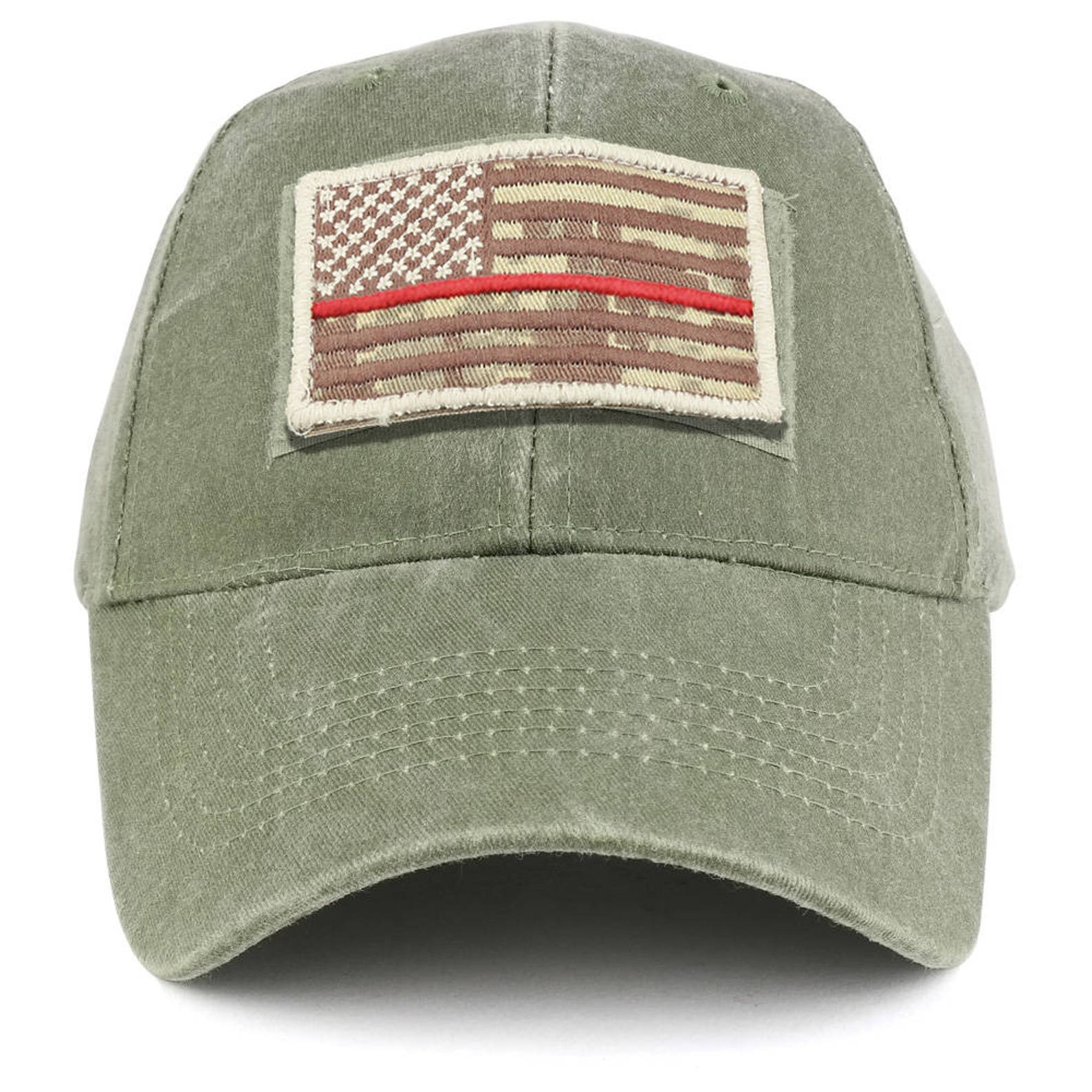 Usa Desert Digital Thin Red Flag Tactical Patch Cotton Adjustable ...