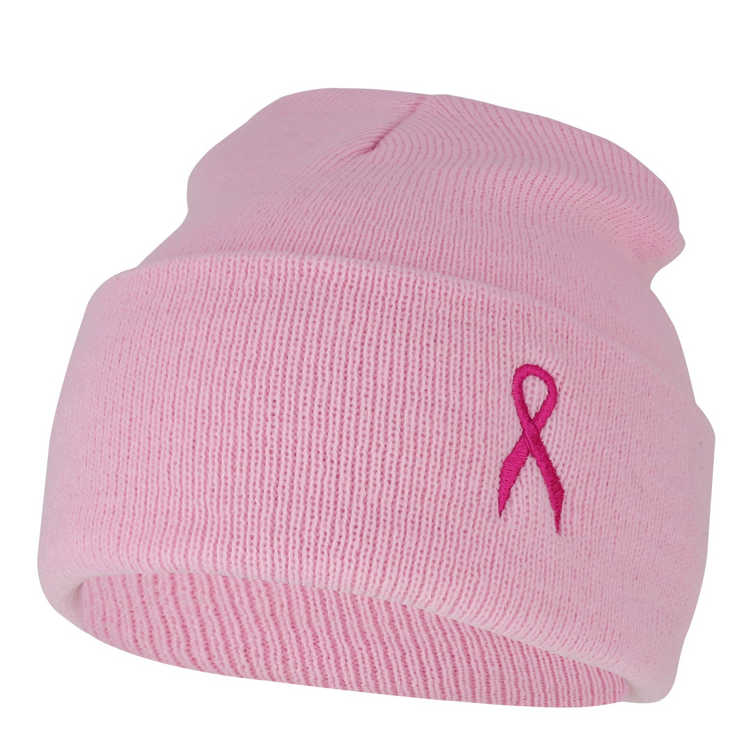 Made in USA Breast Cancer Pink Ribbon Embroidered Cuff Long | Etsy