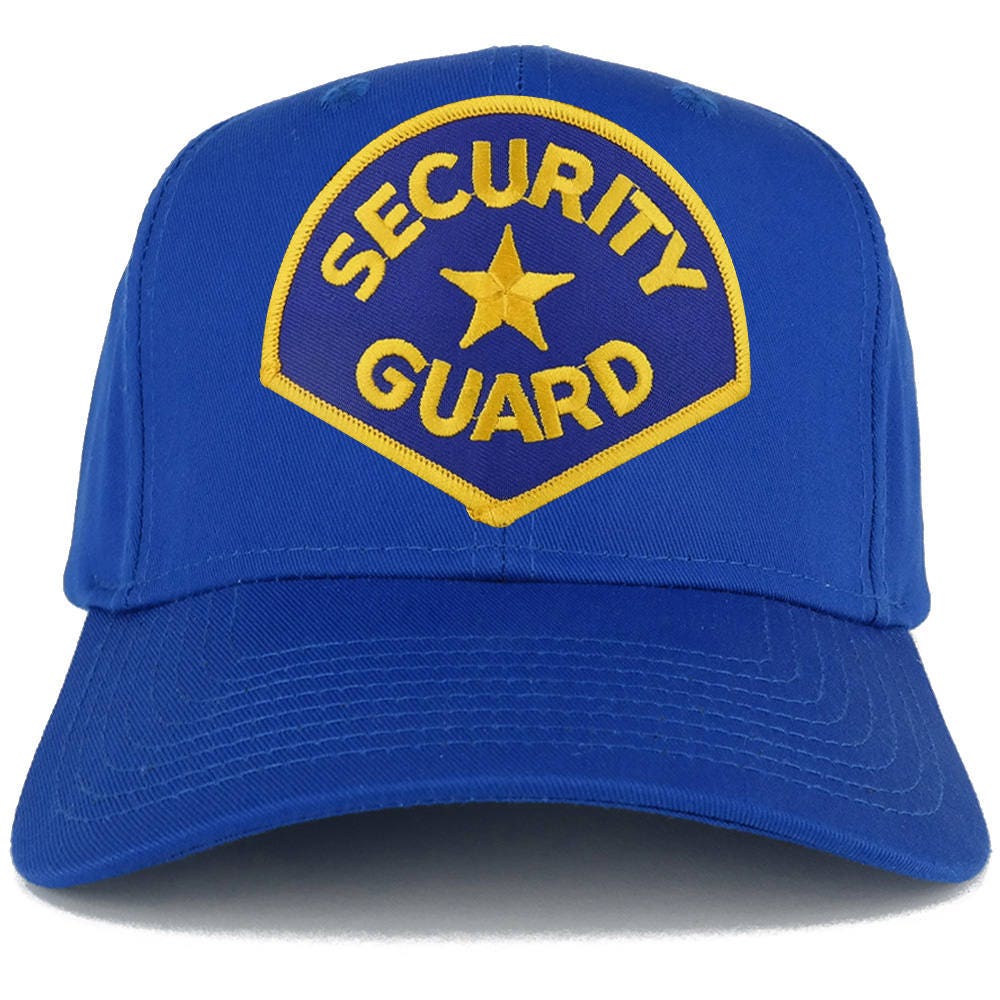 Security Guard Blue Gold Embroidered Iron on Patch Adjustable | Etsy