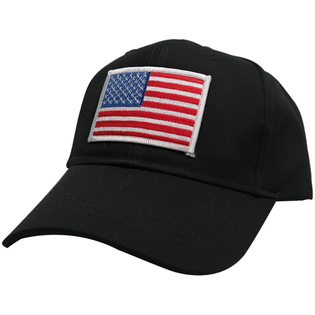 Youth USA American Flag Embroidered Patch Baseball Cap - 4 Colors - Etsy