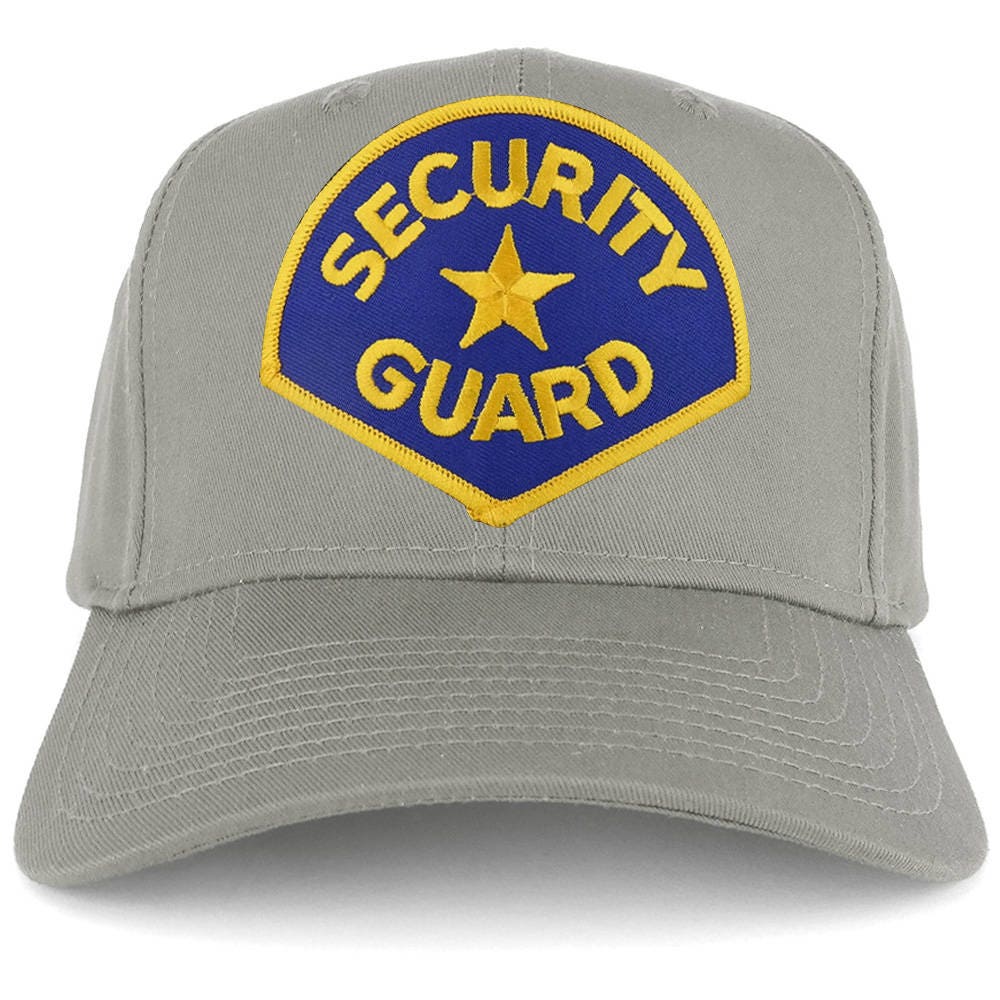 Security Guard Blue Gold Embroidered Iron on Patch Adjustable | Etsy