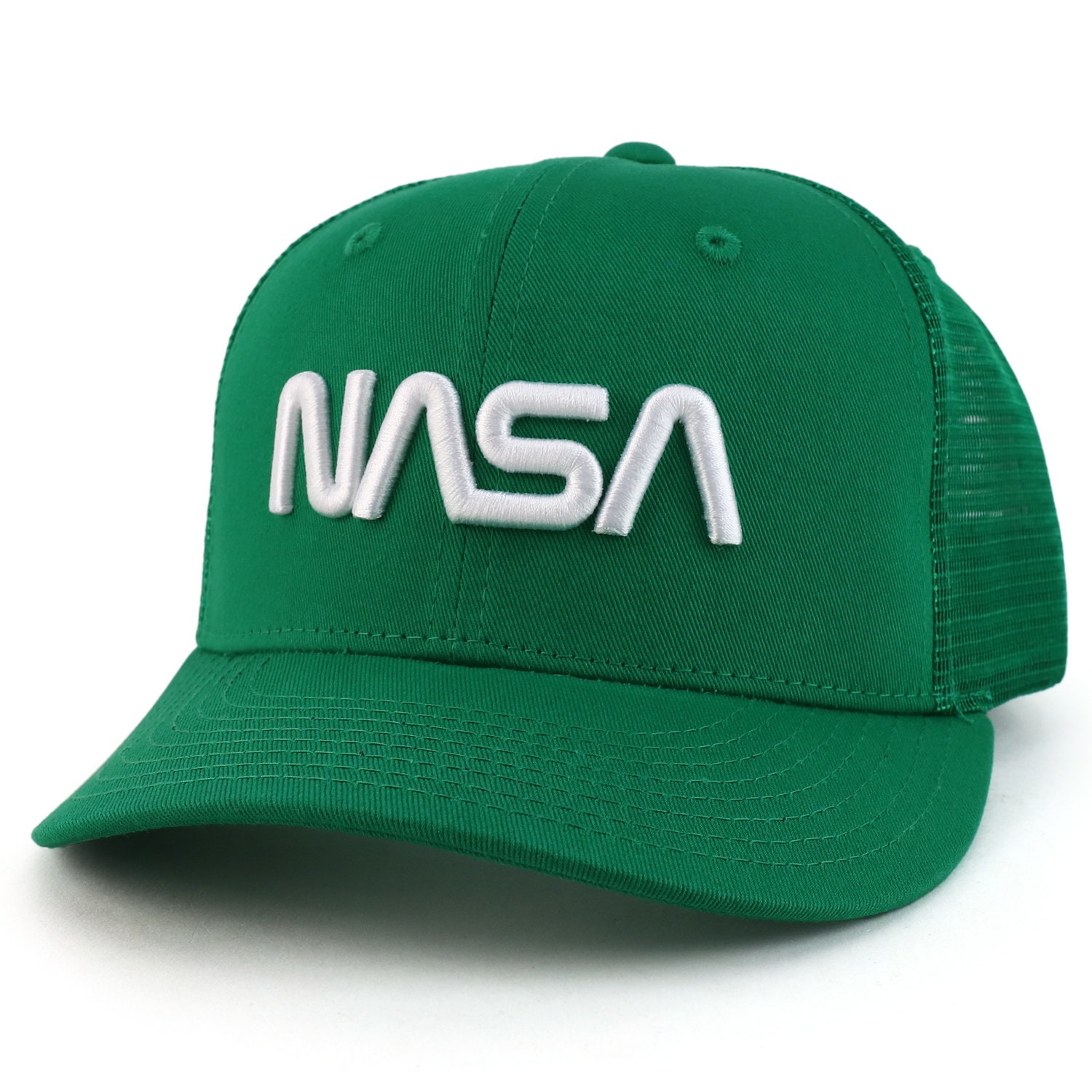 Officially Licensed NASA Worm 3D Puff Embroidered Trucker Mesh - Etsy