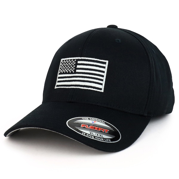 American Flag Flex Fit Hat Etsy