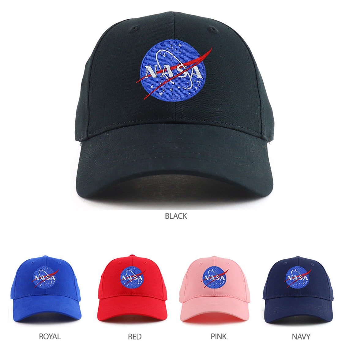 Small Insignia NASA Patch Youth Size Cotton Structured Baseball Cap (ot ...