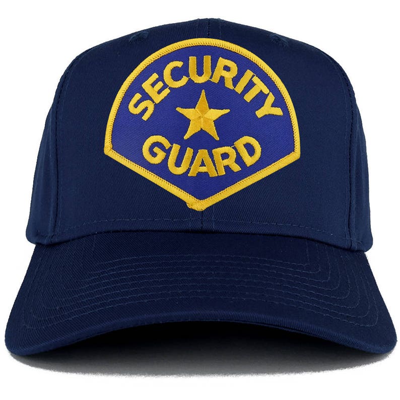 Security Guard Blue Gold Embroidered Iron on Patch Adjustable | Etsy