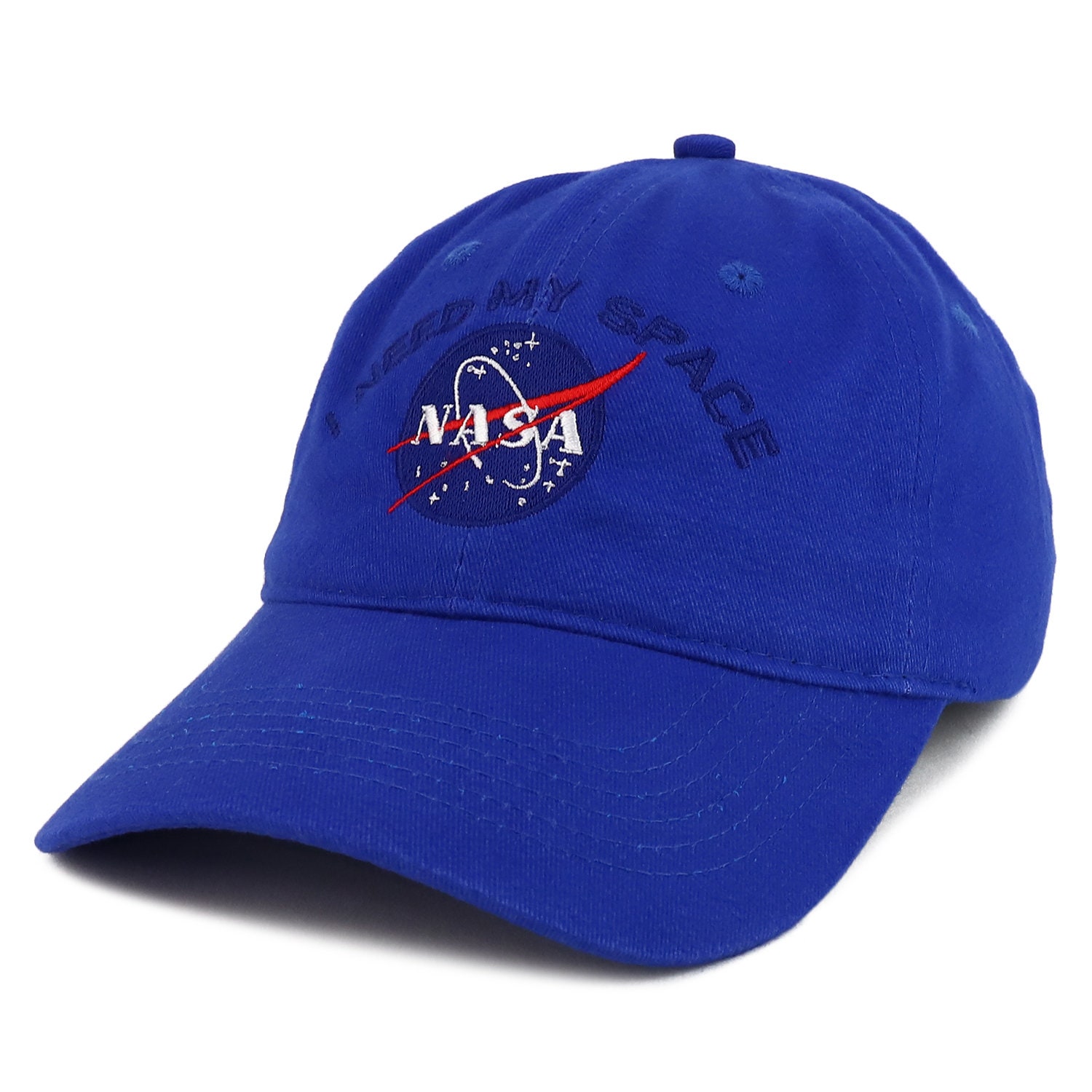 NASA I Need My Space Embroidered 100% Brushed Cotton Soft Low Profile ...