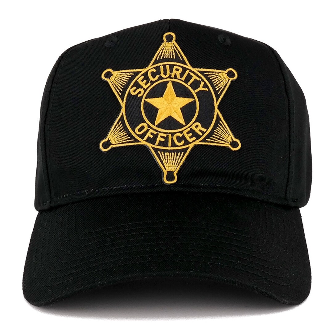 Security Officer Star Embroidered Iron on Patch Adjustable Mesh Trucker ...