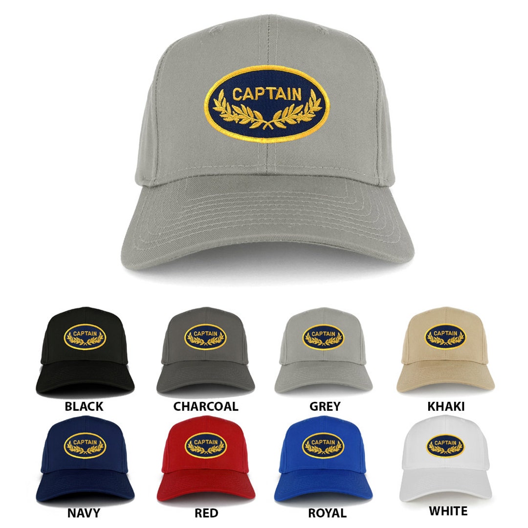 Captain Oval Shape Oak Leaf Military Embroidered Patch Adjustable ...