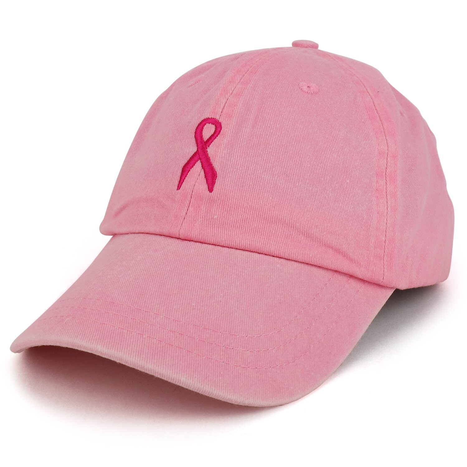 Small Breast Cancer Awareness Ribbon Embroidered Washed Cotton - Etsy