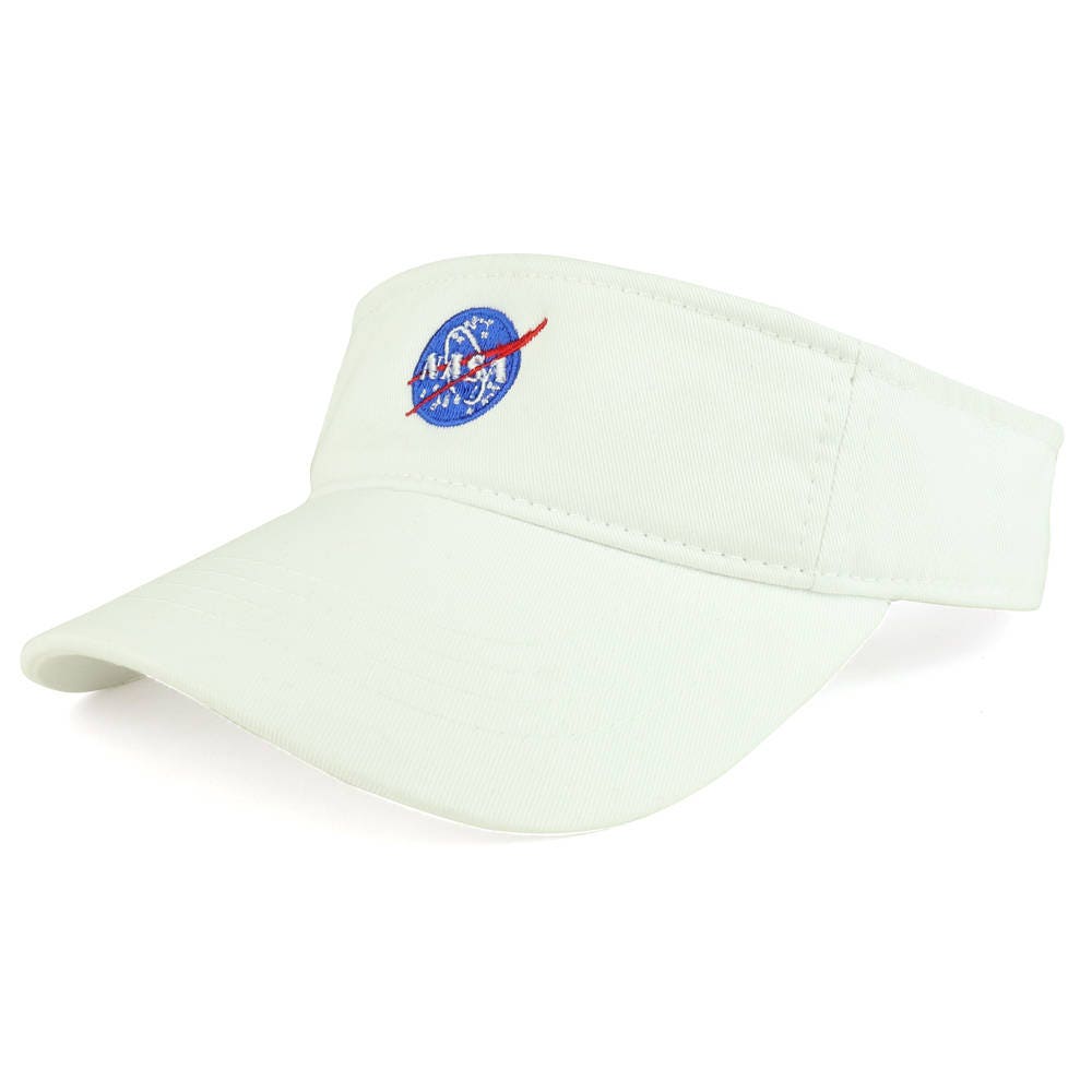 NASA Insignia Logo Embroidered Cotton Adjustable Visor Cap | Etsy