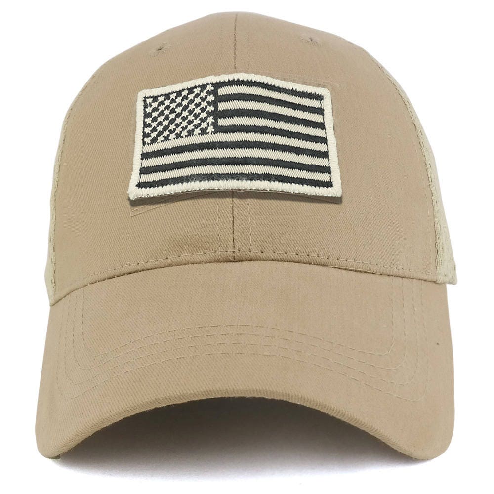 Usa Stone Flag Tactical Patch Cotton Adjustable Trucker Cap | Etsy