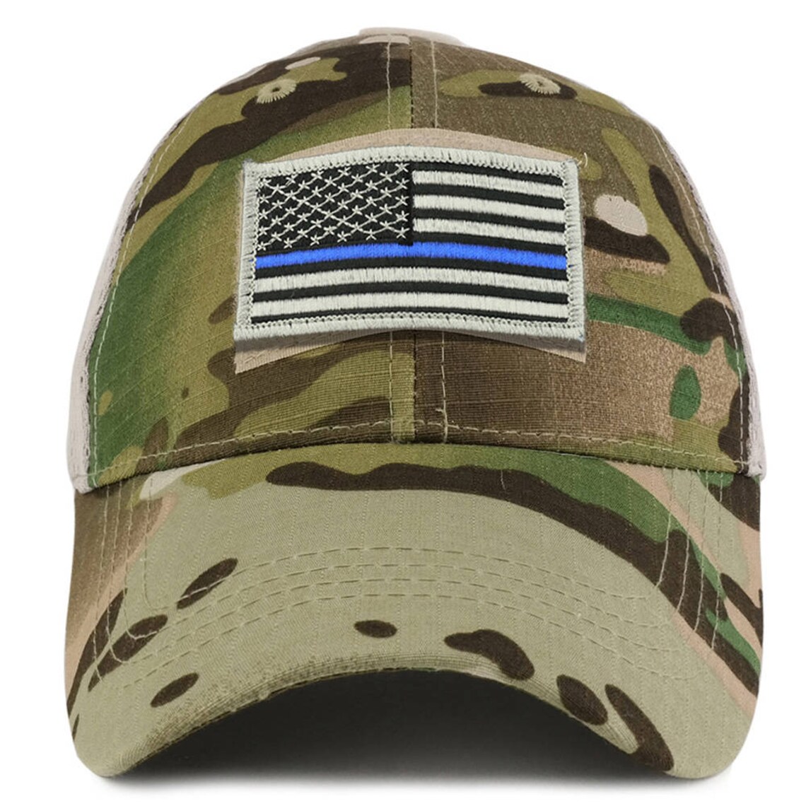 USA Thin Blue Line Flag Tactical Patch Cotton Adjustable | Etsy