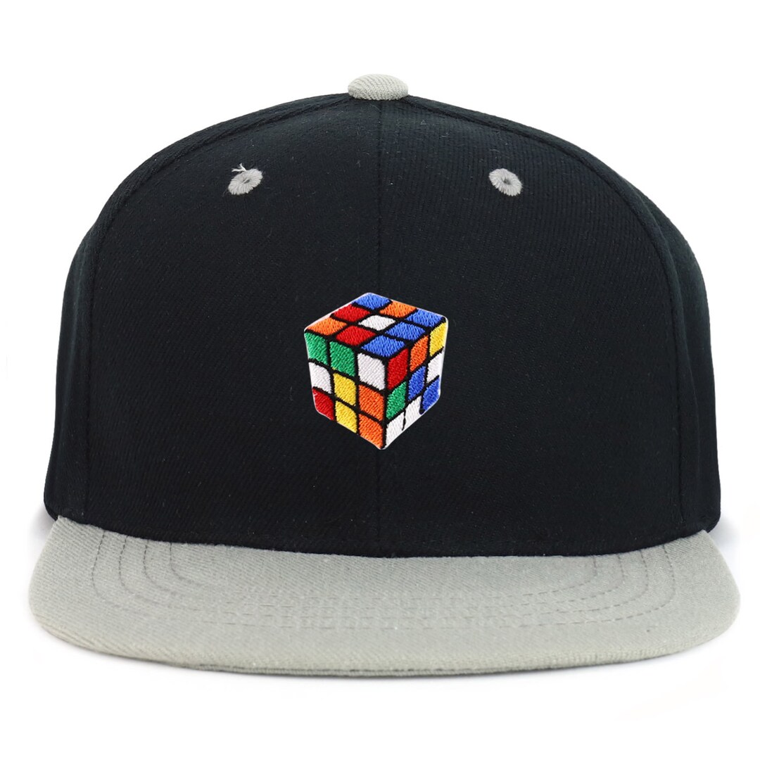Youth Size Color Cube Embroidered Patch Structured Flatbill Snapback ...