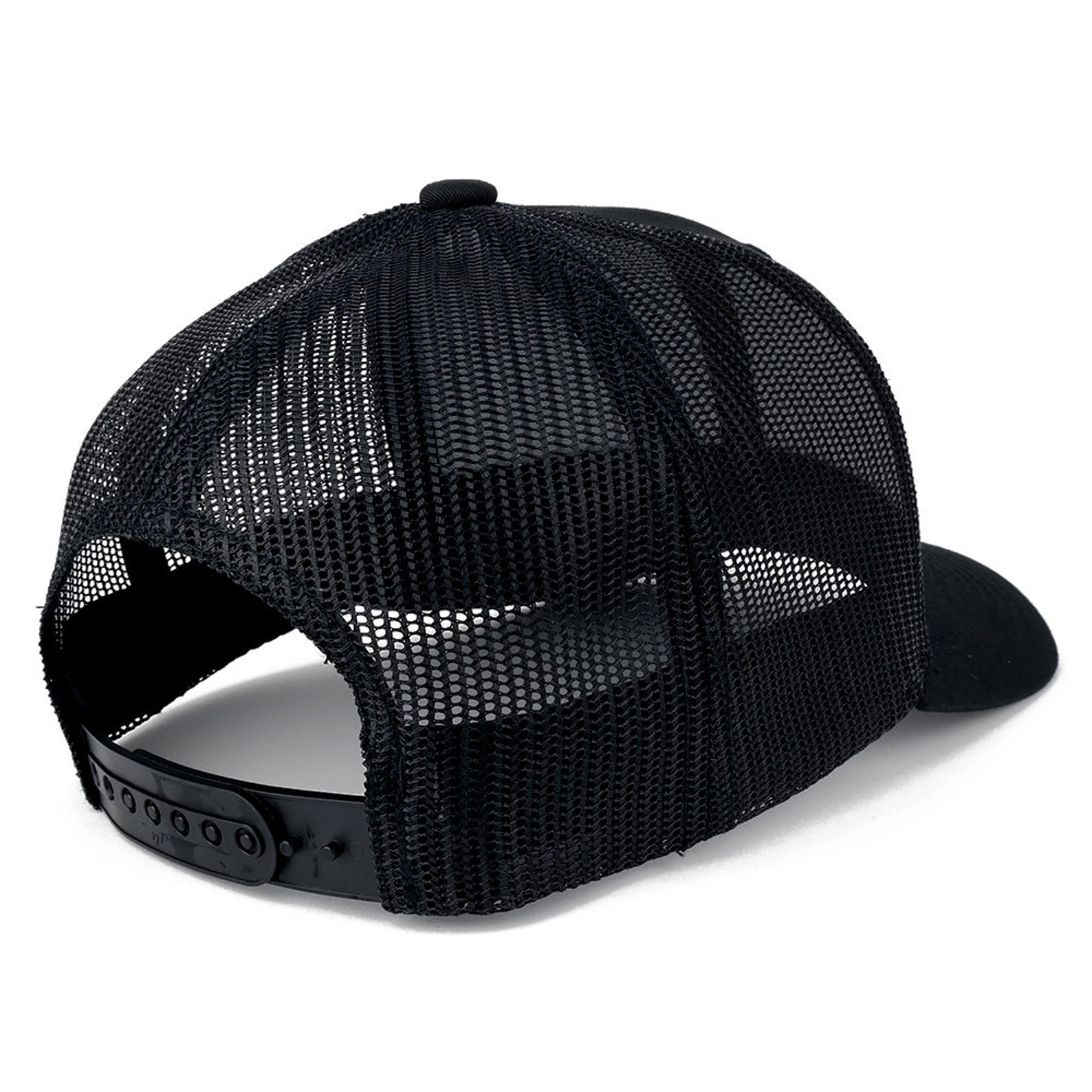 FLEXFIT American Flag Patch Snapback Trucker Mesh Cap (6606-BLACK) - Etsy