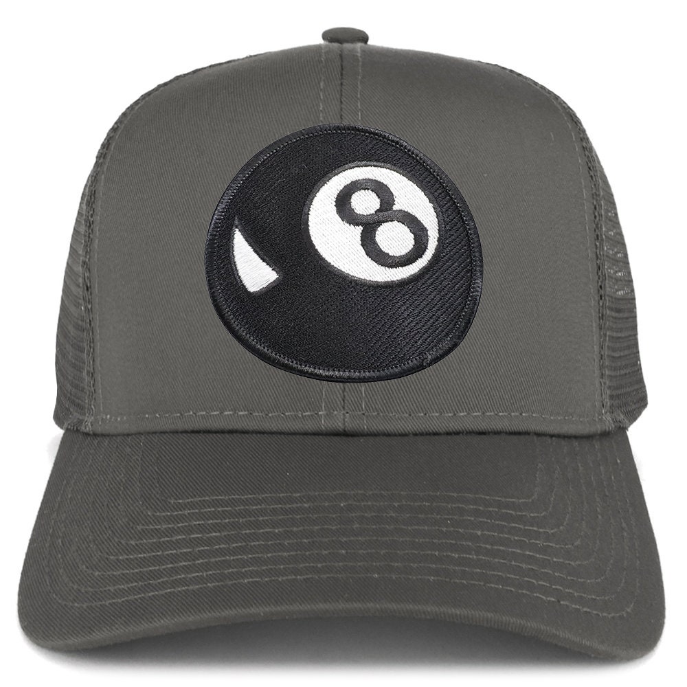 Magic 8 Ball Patch Structured Mesh Trucker Cap 30-287-8BL | Etsy
