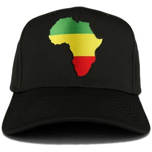 Green Yellow Red Africa Map Embroidered Iron on Patch Adjustable ...