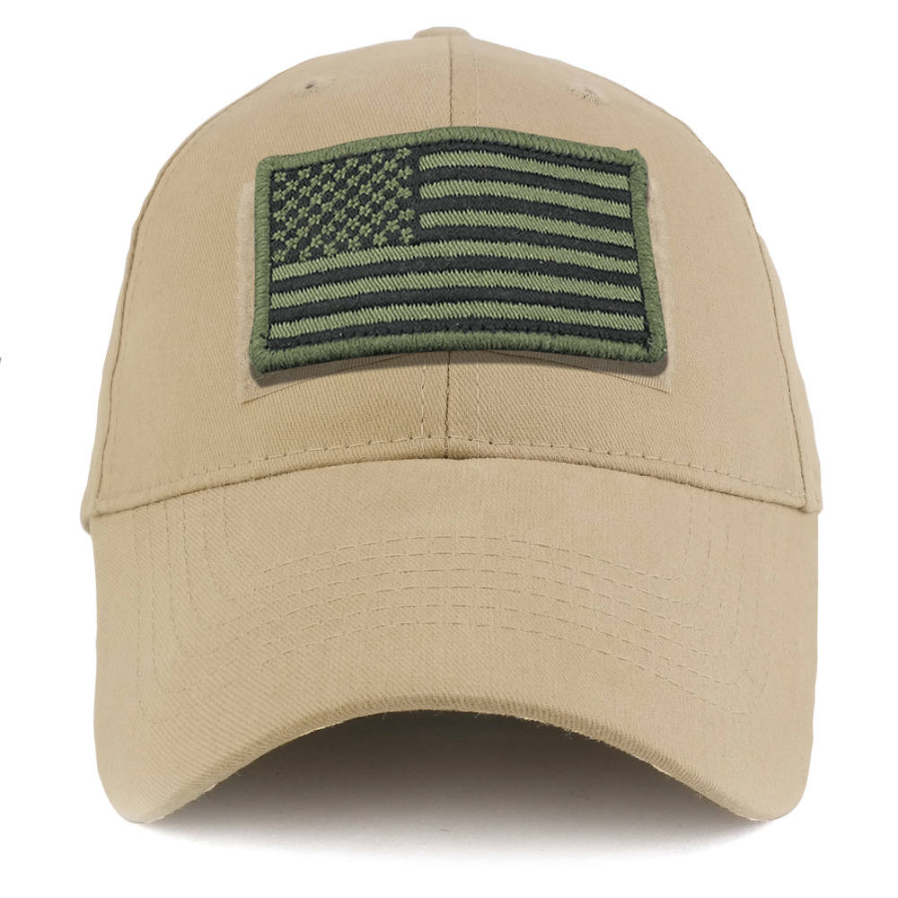 USA Olive Flag Tactical Patch Cotton Adjustable Baseball Cap - Etsy