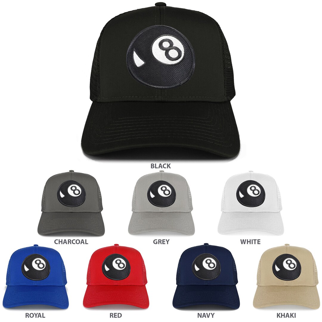 Magic 8 Ball Patch Structured Mesh Trucker Cap (30-287-8BL) - Etsy