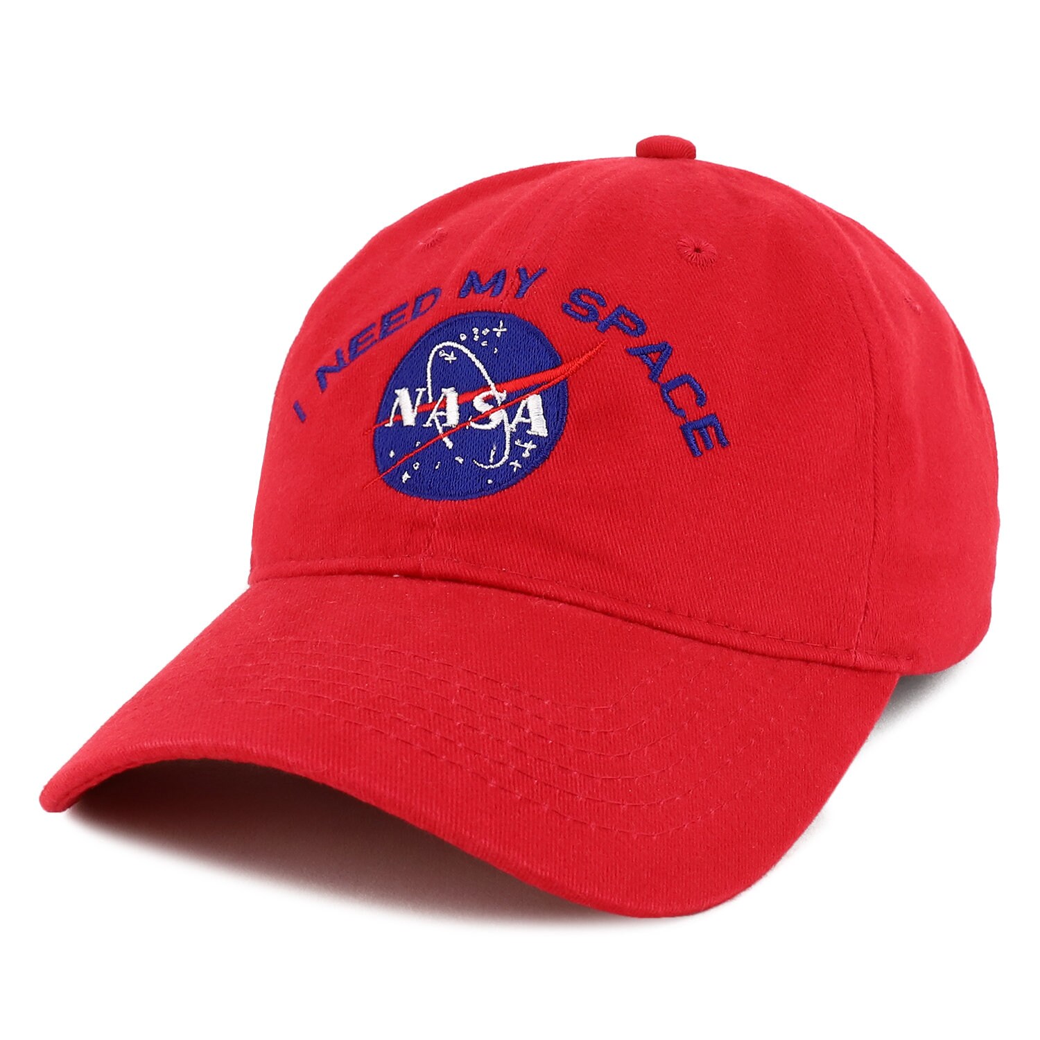 NASA I Need My Space Embroidered 100% Brushed Cotton Soft Low Profile ...