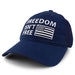 Freedom Isn't Free American Flag Embroidered Unstructured Mesh Back Cap ...