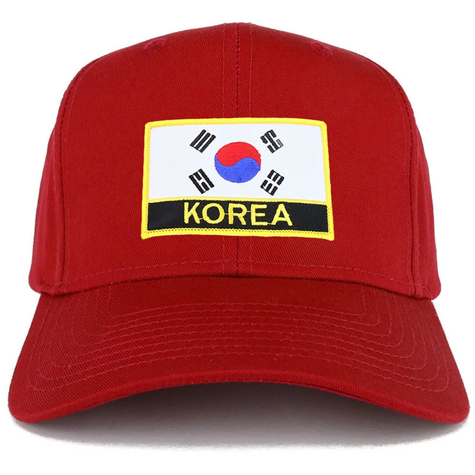 South Korea Flag Patch Structured Baseball Cap - Etsy