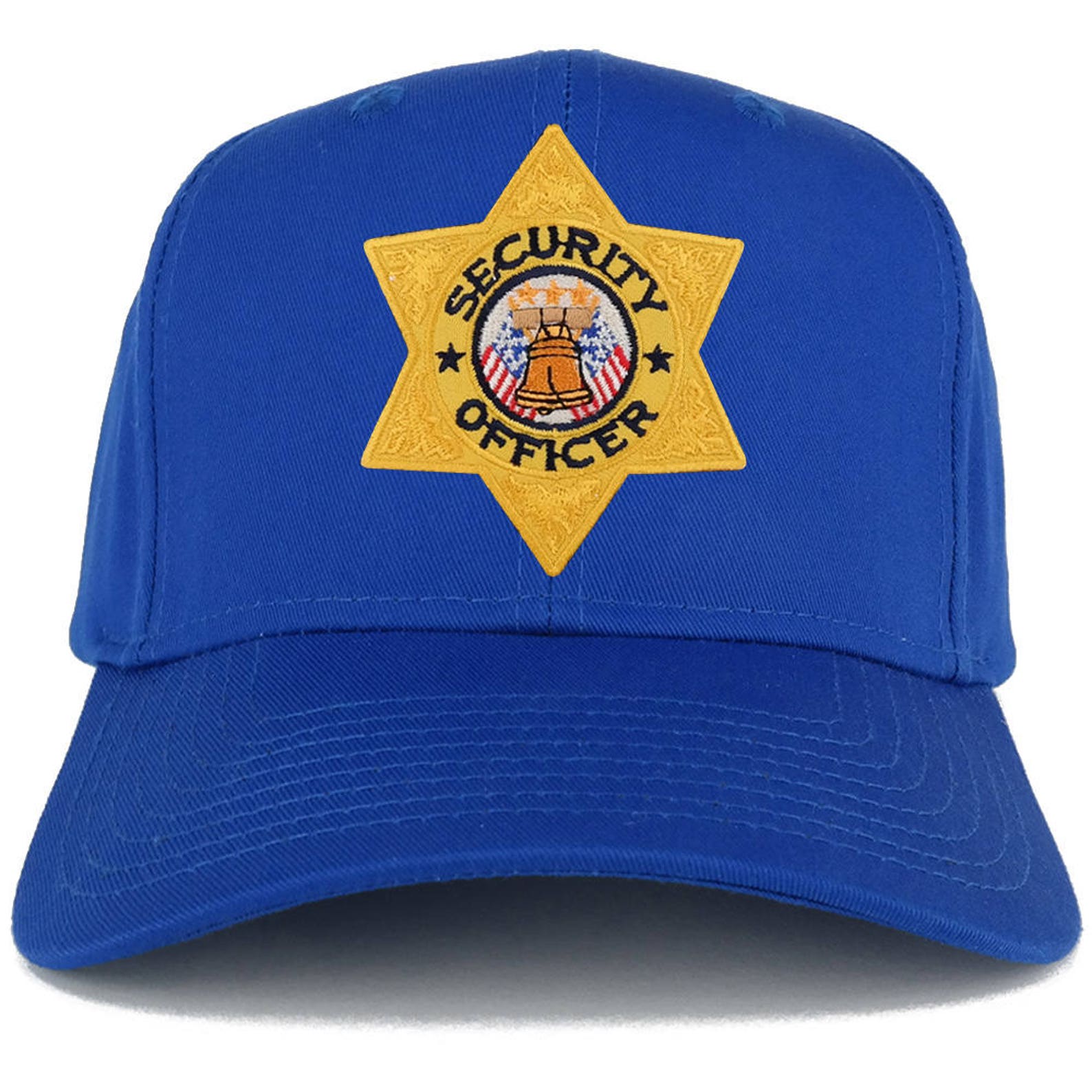 Security Officer Gold Star Badge Embroidered Iron on Patch Adjustable ...