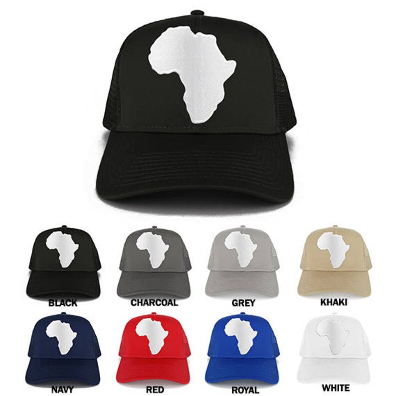 Solid White African Map Embroidered Iron on Patch Adjustable - Etsy