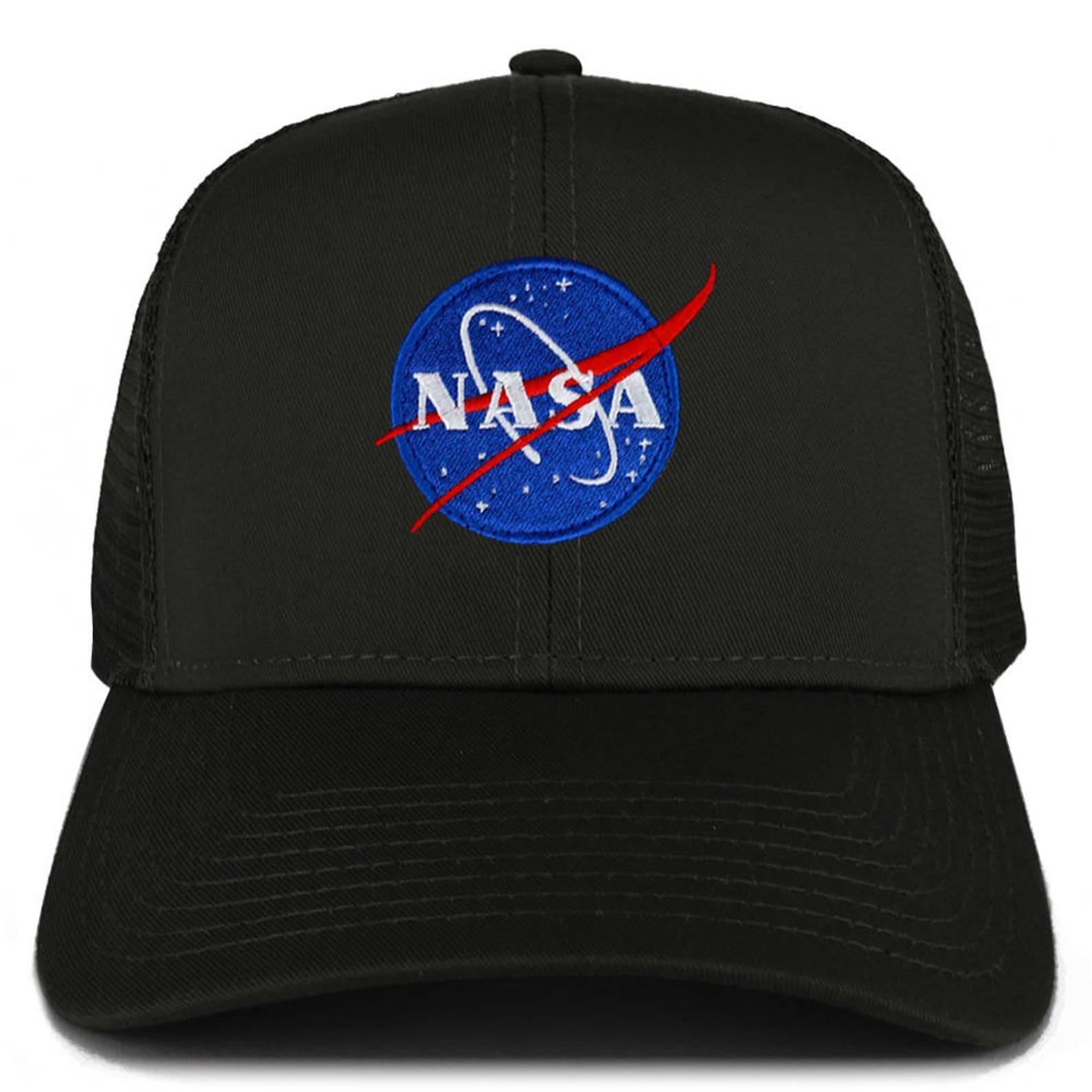 XXL Oversize Nasa Small Insignia Logo Patch Mesh Back Trucker - Etsy