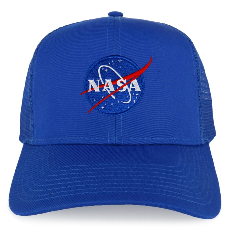 XXL Oversize Nasa Small Insignia Logo Patch Mesh Back Trucker - Etsy